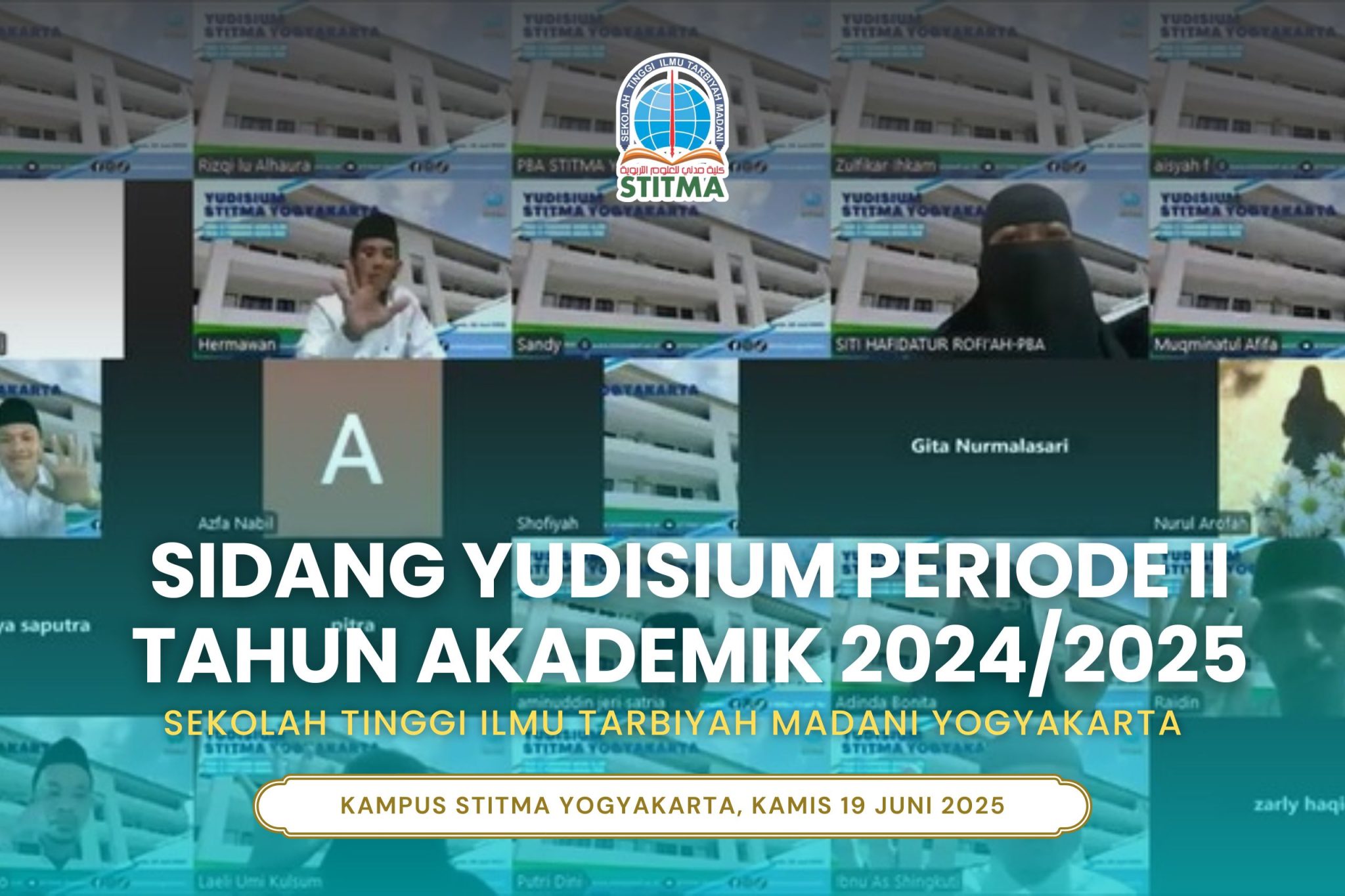 SIDANG YUDISIUM PERIODE II TAHUN AKADEMIK 2024/2025 STITMA YOGYAKARTA ...